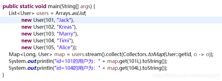 Java 8 ：List 转 Map 之 Collectors.toMap()